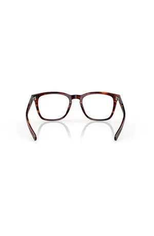 COSTA 53mm Rectangle Full Rim Acetate Eyeglasses - Tortoise