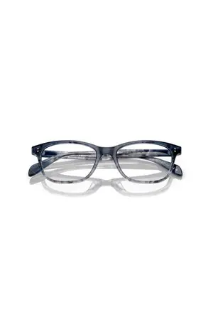 Oliver Spencer 52mm Square Optical Glasses - Blue