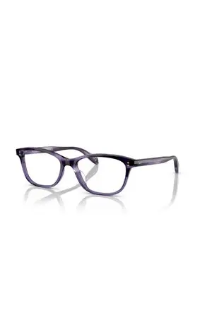 Oliver Spencer Ashton Square Frame Eyeglasses - Violet