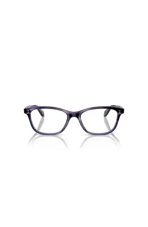 Oliver Spencer Ashton Square Frame Eyeglasses - Violet