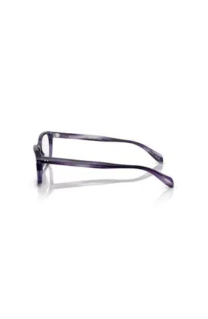 Oliver Spencer Ashton Square Frame Eyeglasses - Violet