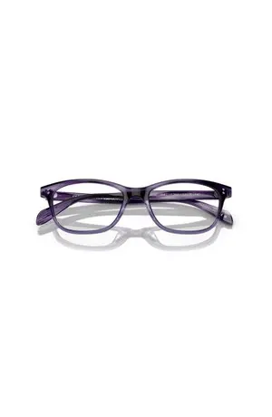 Oliver Spencer Ashton Square Frame Eyeglasses - Violet