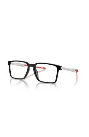 SCUDERIA FERRARI 56mm Rectangle Optical Glasses - Black