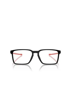 SCUDERIA FERRARI 56mm Rectangle Optical Glasses - Black