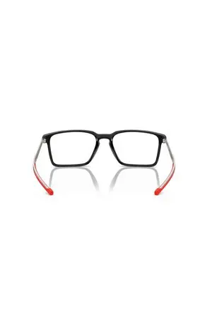SCUDERIA FERRARI 56mm Rectangle Optical Glasses - Black