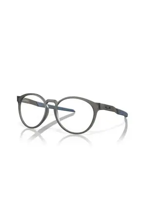 Oakley 55mm Round Full Rim Eyeglasses Grey