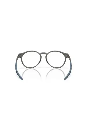 Oakley 55mm Round Full Rim Eyeglasses - Grey