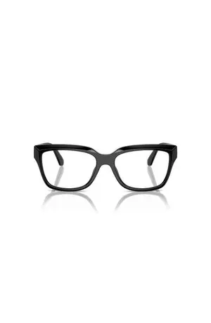 Michael Kors 54mm Rectangle Full Rim Optical Glasses - Black