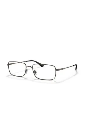 Brooks Brothers 57mm Rectangle Optical Glasses - Grey
