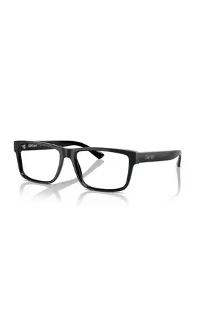 FERRARI 57mm Rectangle Optical Glasses - Black