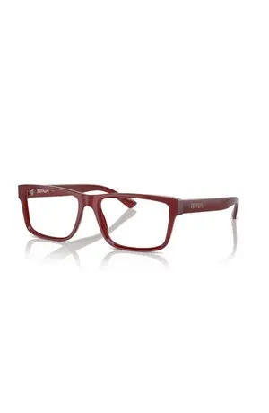FERRARI 57mm Rectangle Optical Glasses - Red