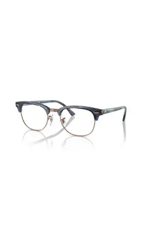 Ray-ban 53mm Square Optical Glasses - Blue