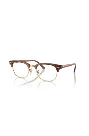 Ray-ban 53mm Square Optical Glasses - Tortoise