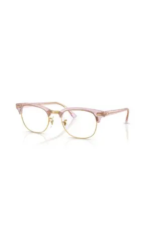 Ray-ban 53mm Square Optical Glasses - Violet