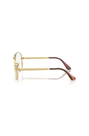 Ray-ban 58mm Pilot Eyeglasses - Gold