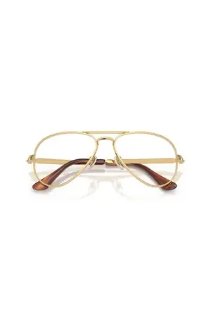 Ray-ban 58mm Pilot Eyeglasses - Gold