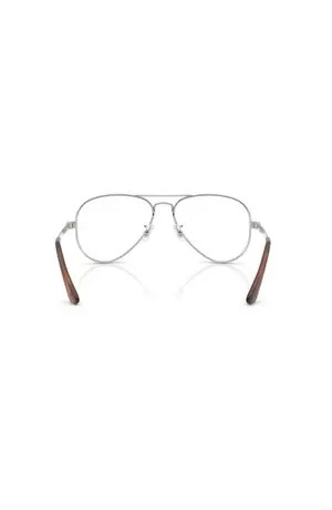 Ray-ban 58mm Aviator Optical Glasses - Silver