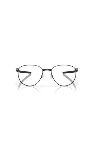 Oakley 52mm Round Eyeglasses - Black