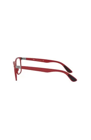 Ray-ban 53mm Square Optical Glasses - Red