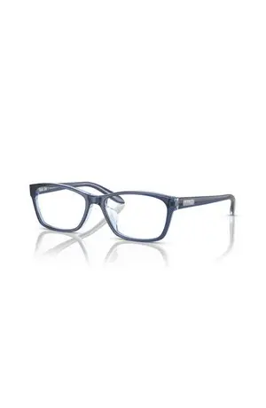 Ralph Lauren 53mm Square Full Rim Eyeglasses - Blue