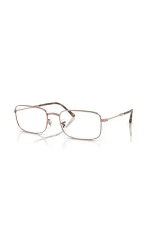 Ray-ban 54mm Irregular Eyeglasses - Copper