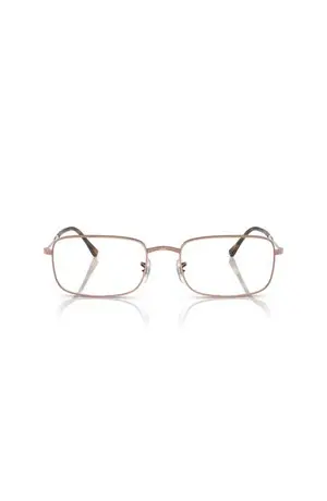 Ray-ban 54mm Irregular Eyeglasses - Copper