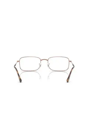 Ray-ban 54mm Irregular Eyeglasses - Copper