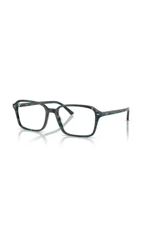 Ray-ban 54mm Square Optical Glasses Blue