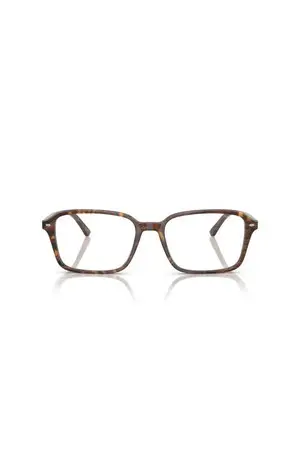 Ray-ban 54mm Square Optical Glasses - Brown