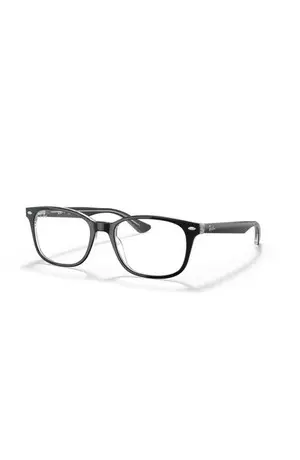 Ray-ban 56mm Square Optical Glasses - Black