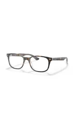 Ray-ban 56mm Square Optical Glasses - Brown