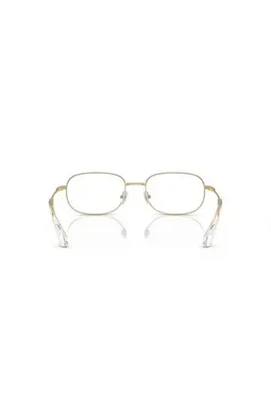 SWAROVSKI 54mm Rectangle Eyeglasses - Gold