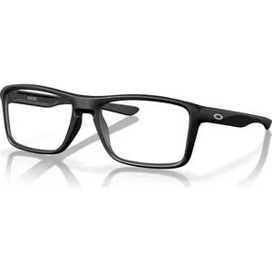 Oakley 55mm Rectangle Full Rim Eyeglasses - Black