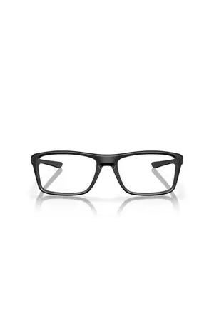 Oakley 55mm Rectangle Full Rim Eyeglasses - Black