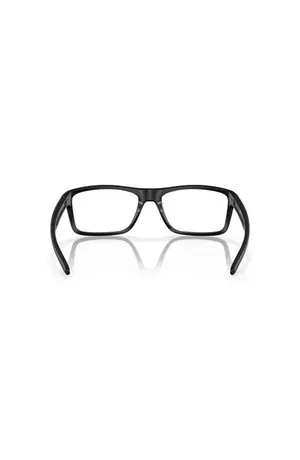 Oakley 55mm Rectangle Full Rim Eyeglasses - Black