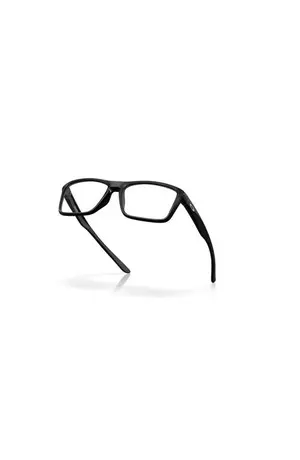 Oakley 55mm Rectangle Full Rim Eyeglasses - Black