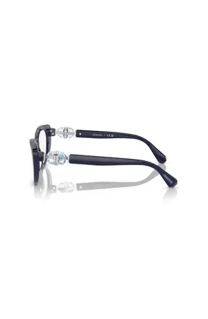SWAROVSKI 53mm Cat Eye Optical Glasses - Blue