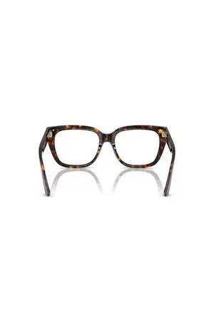 JIMMY CHOO 54mm Square Optical Glasses - Tortoise
