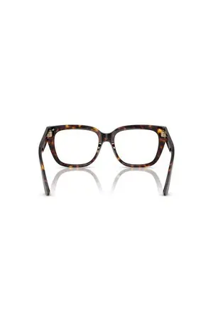 JIMMY CHOO Square Acetate Eyeglasses With Tortoiseshell Finish - Tortoise