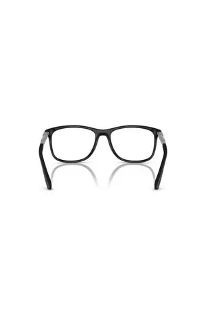Emporio Armani 55mm Rectangle Eyeglasses - Black