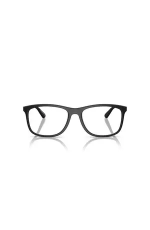 Emporio Armani Rectangle Full Rim Eyeglasses - Black