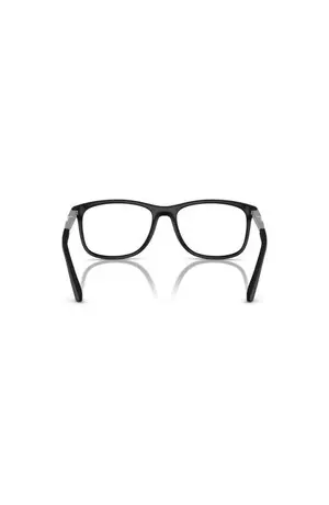 Emporio Armani Rectangle Full Rim Eyeglasses - Black