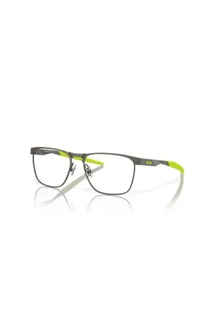 Oakley 49mm Rectangle Full Rim Eyeglasses - Grey