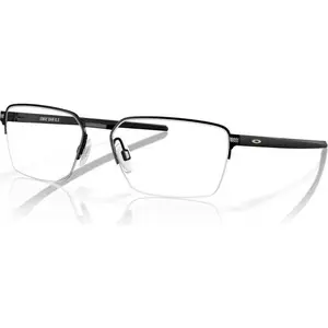 Oakley 56mm Rectangle Optical Glasses - Black