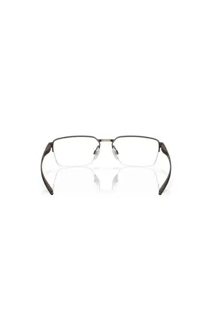 Oakley 56mm Rectangle Optical Glasses - Grey