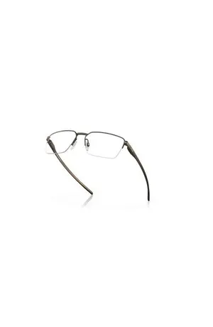 Oakley 56mm Rectangle Optical Glasses - Grey