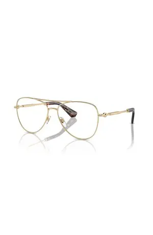 Burberry 57mm Pilot Eyeglasses - Gold
