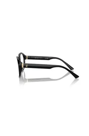 JIMMY CHOO 55mm Butterfly Optical Glasses - Black
