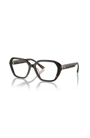 JIMMY CHOO 55mm Butterfly Optical Glasses - Tortoise