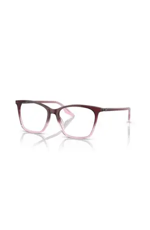 Ray-ban 52mm Cat Eye Optical Glasses - Red